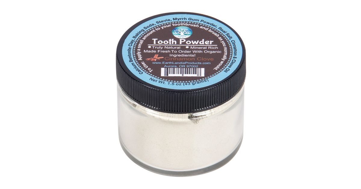 @@EarthLandia Tooth Powder, Cinnamon Clove - Azure Standard