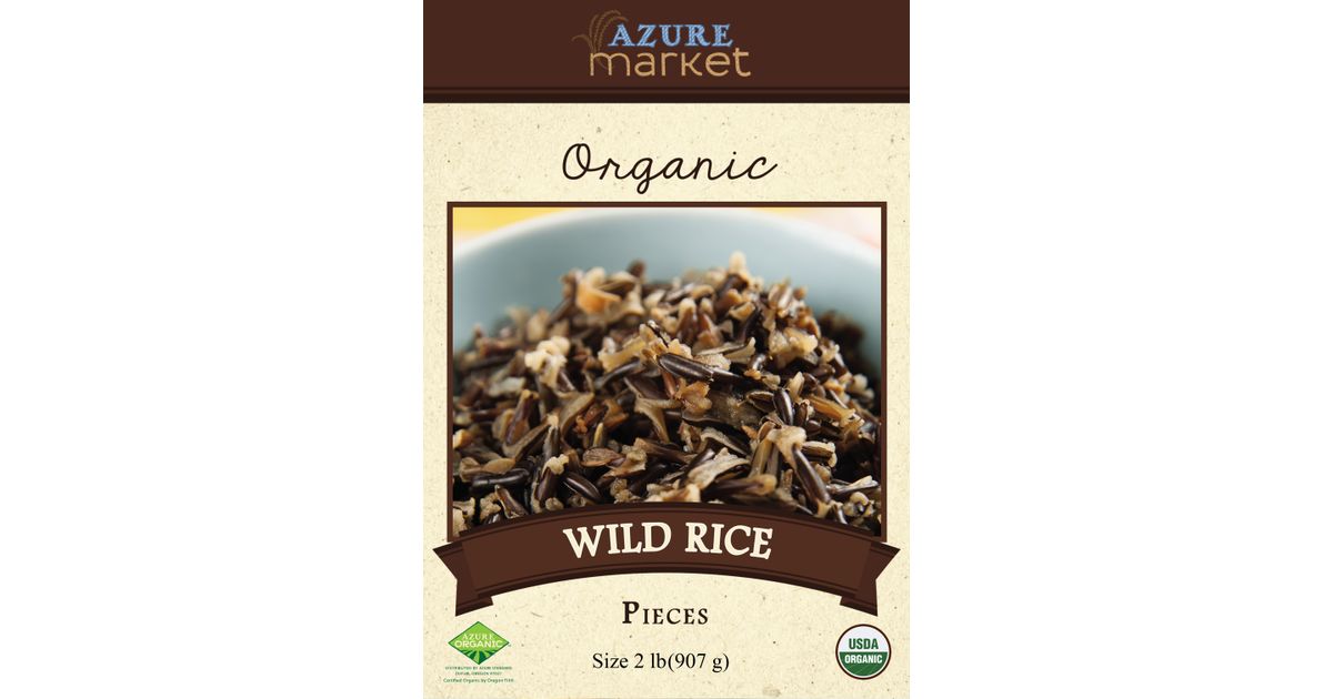 Azure Market Organics Wild Rice, Pieces, Organic - Azure Standard