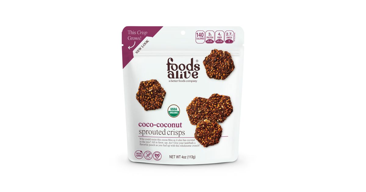 Foods Alive Crisp Crackers, Coco-Coconut, Organic - Azure Standard