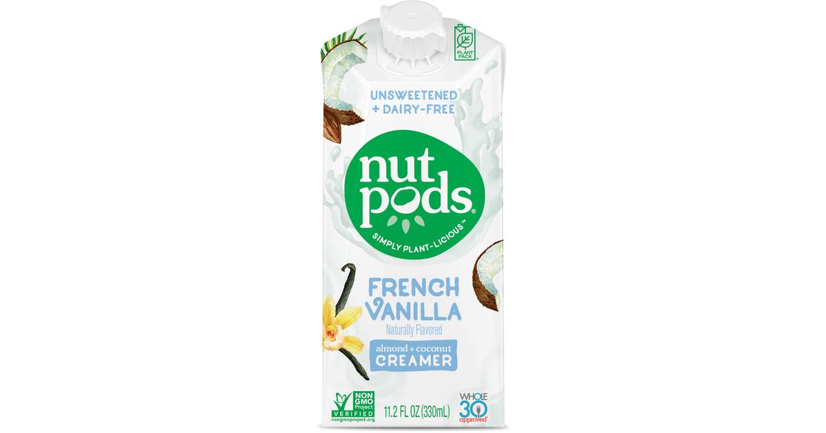 Nutpods Creamer, Dairy-Free, French Vanilla, Unsweetened, Shelf Stable ...