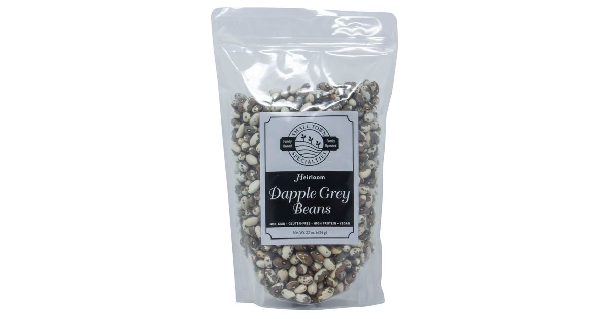 Small Town Specialties Dapple Grey Bean, Heirloom - Azure Standard
