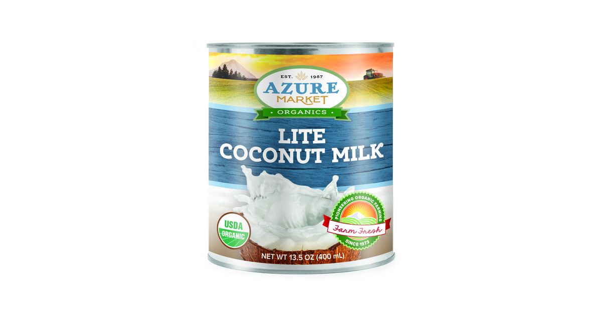 Azure Market Organics Coconut Milk, Lite, No Guar, Organic - Azure Standard
