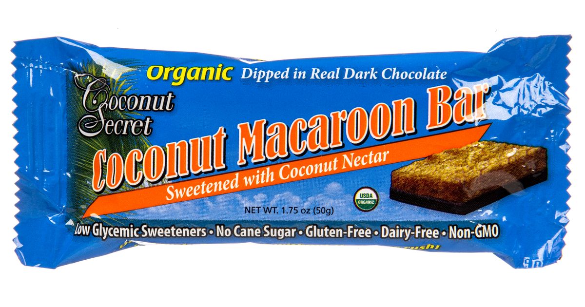 Coconut Secret Coconut Bar, Macaroon, Organic - Azure Standard