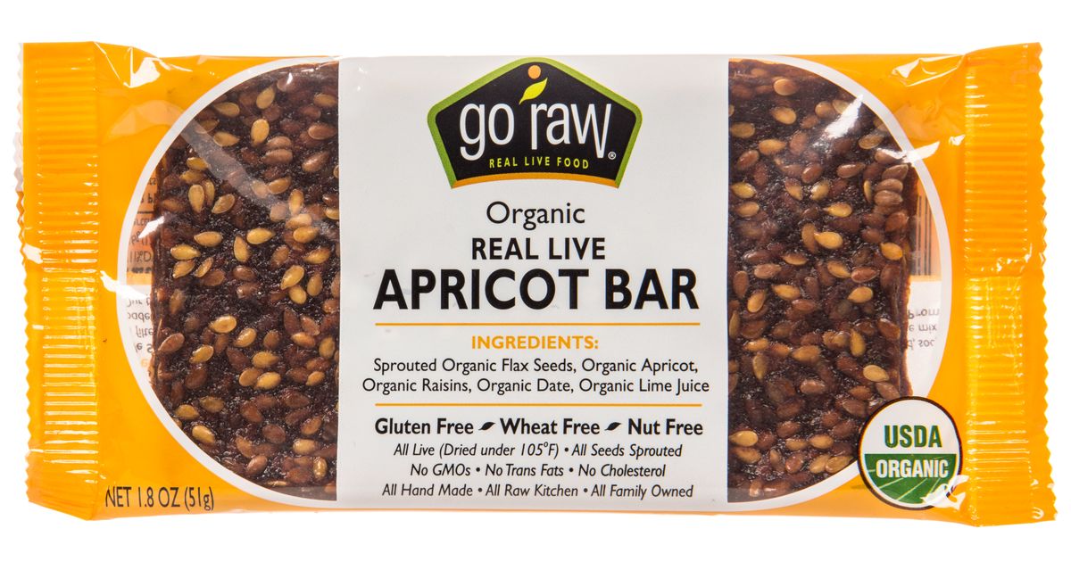 @@Go Raw Real Live Apricot Bar, Organic - Azure Standard