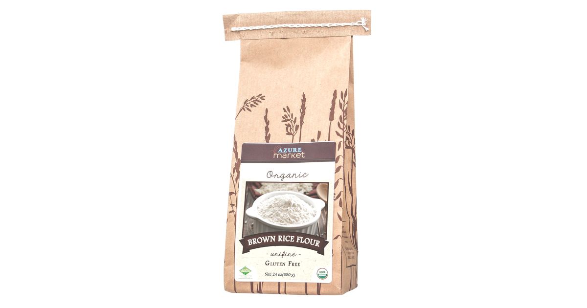 Azure Market Organics Rice Flour, Brown, (Unifine), GF, Organic - Azure ...