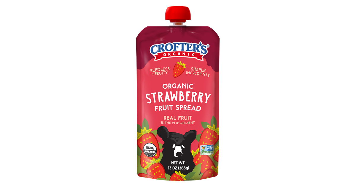 Crofter's Strawberry Fruit Spread Squeeze, Organic - Azure Standard