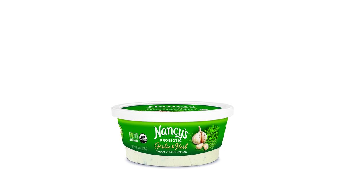 Nancy's Cream Cheese Spread, Garlic & Herb, Organic - Azure Standard