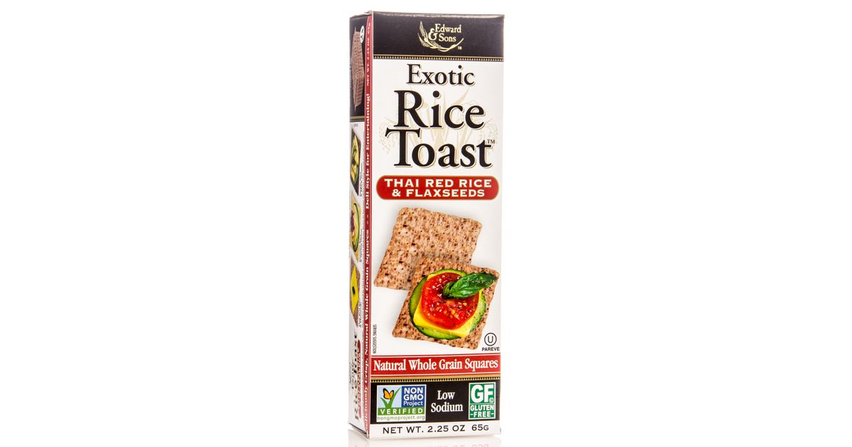 Edward & Sons Rice Toast, Thai Red Rice & Flaxseed - Azure Standard