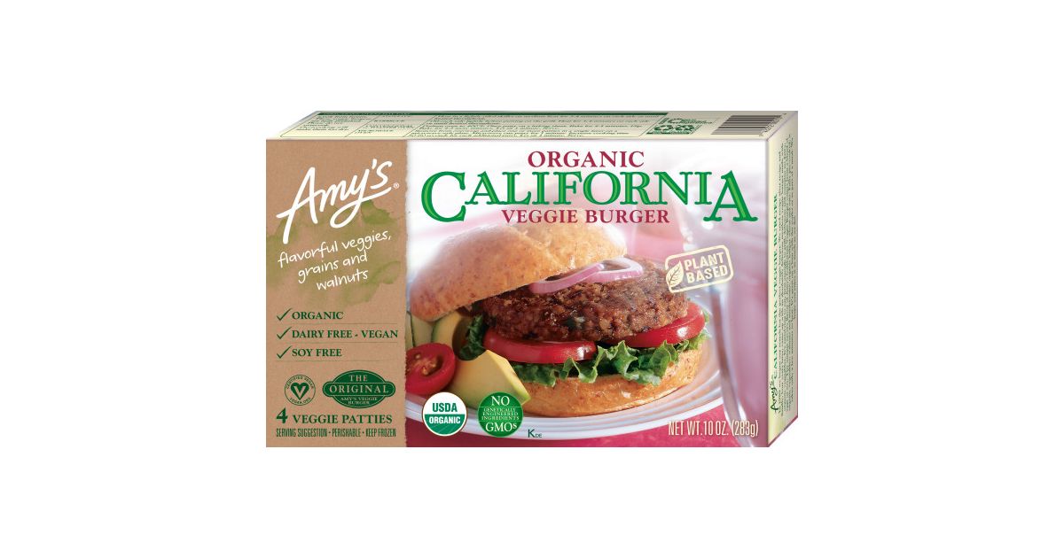Amy's California Veggie Burger, Frozen - Azure Standard