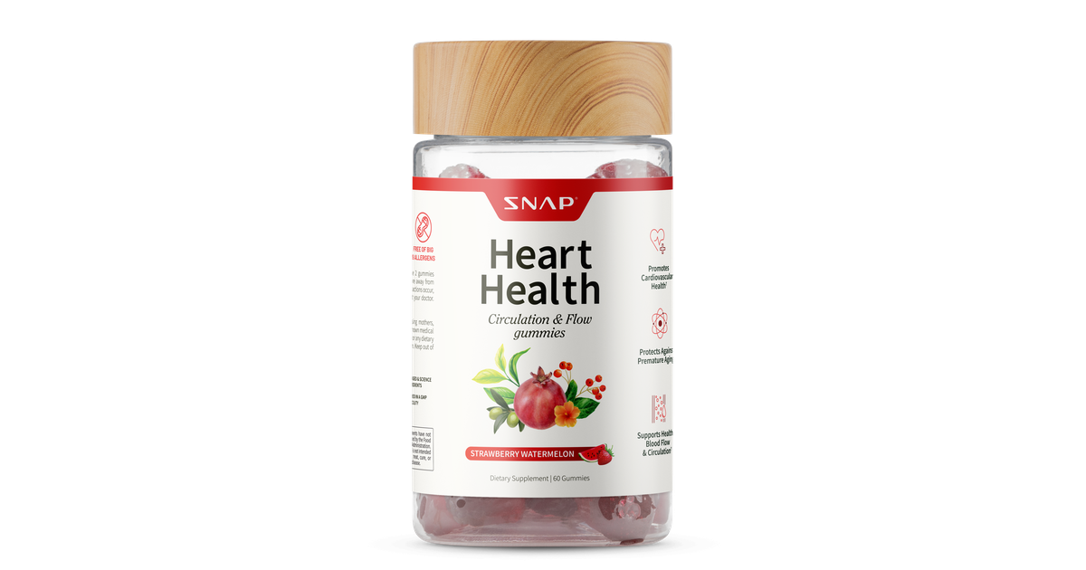 SNAP Supplements Heart Health Gummies, Strawberry & Watermelon - Azure ...