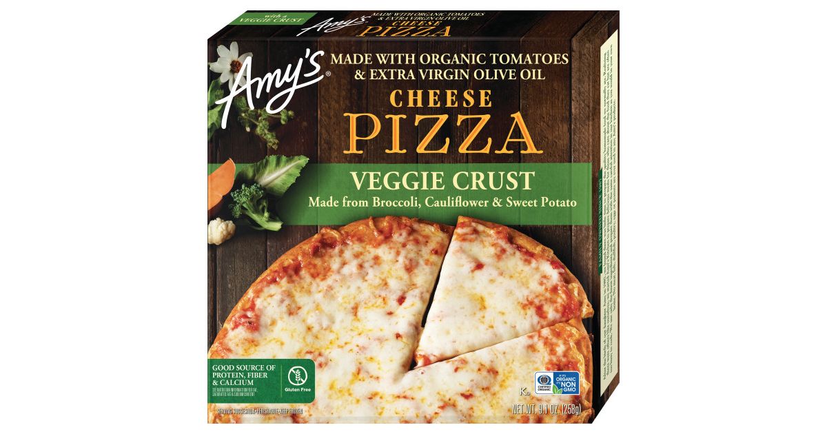 Amy's Cheese Veggie Crust Pizza, GF, Organic, Frozen - Azure Standard
