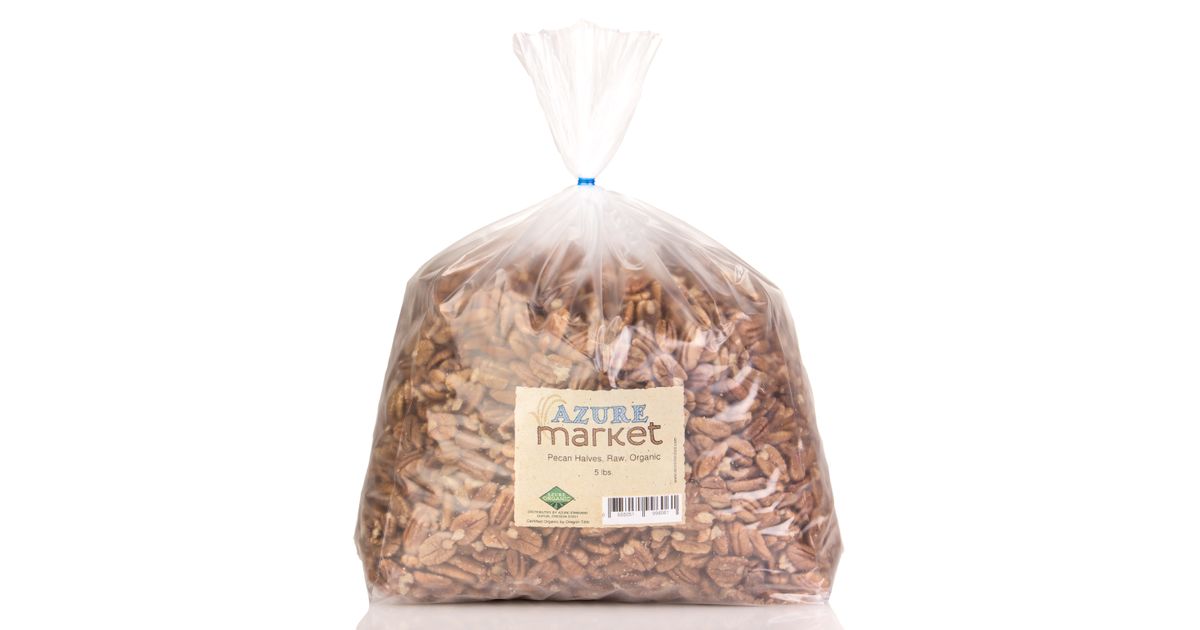 Missouri Northern Pecan Grower Pecans, Halves, Raw, Organic - Azure ...