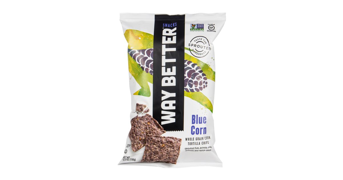 @@Way Better Snacks Tortilla Chips, Sprouted, Unbeatable Blues - Azure ...