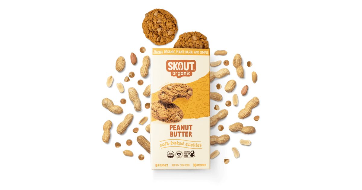 Skout Cookies, Soft Baked, Peanut Butter, Organic - Azure Standard