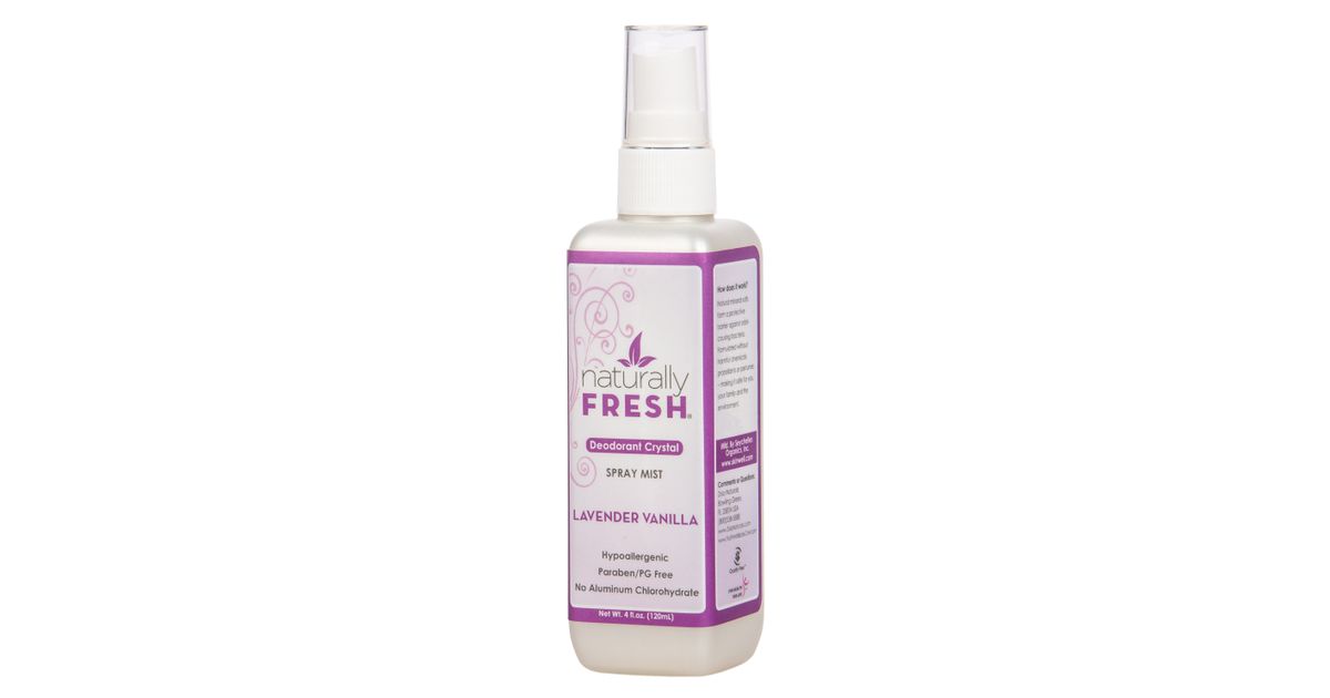 Naturally Fresh Spray Mist Body Deodorant, Lavender Vanilla - Azure ...
