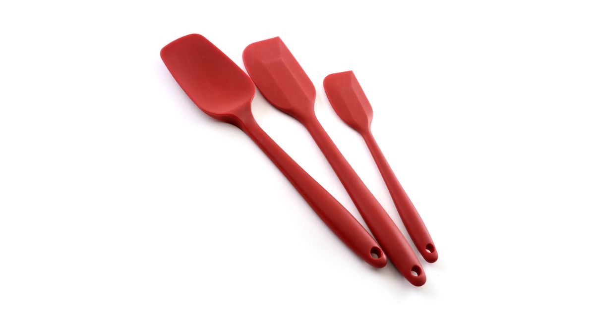 Norpro Silicone Spatula, Set of 3, Red - Azure Standard