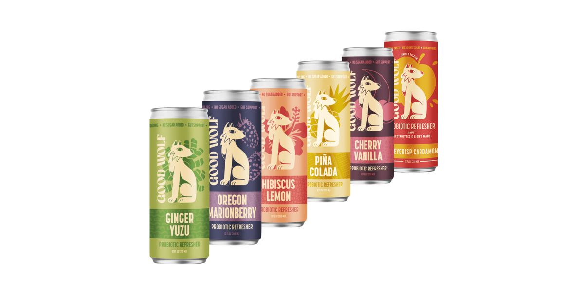 Good Wolf Probiotic Soda, Handcrafted, Variety Pack - Azure Standard