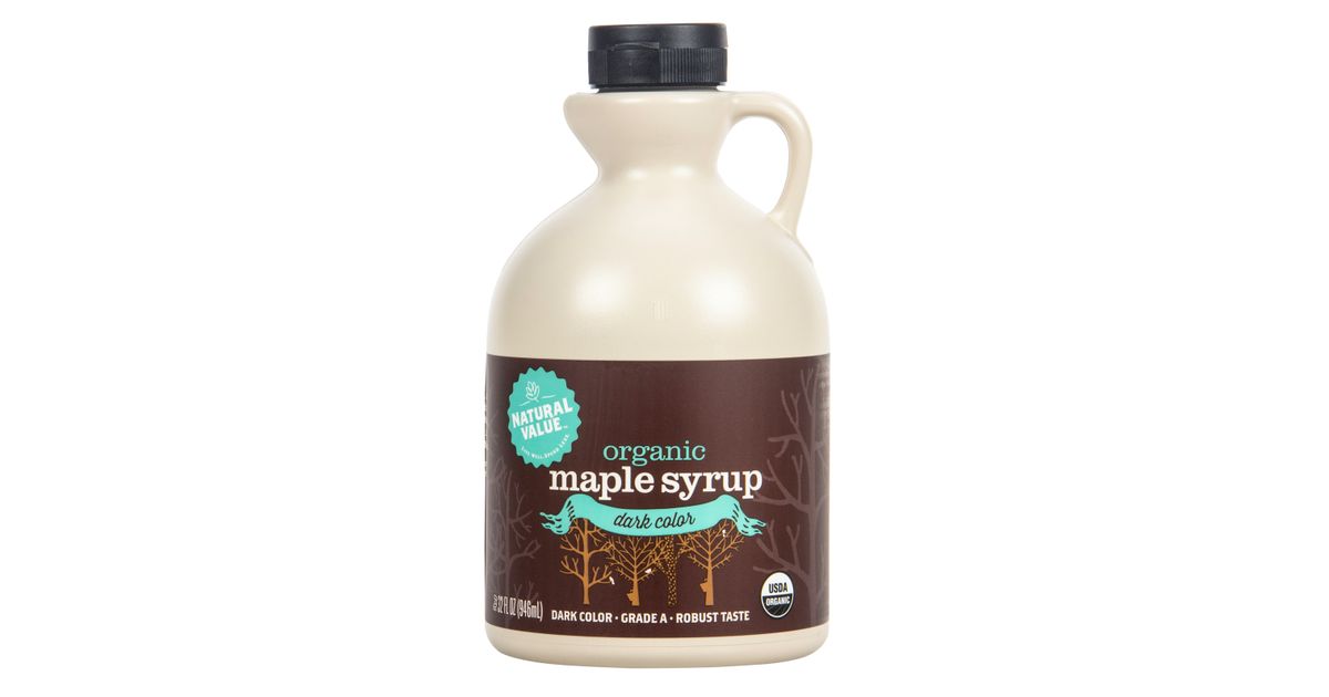 Natural Value Maple Syrup, Grade A Robust Taste, Organic - Azure Standard