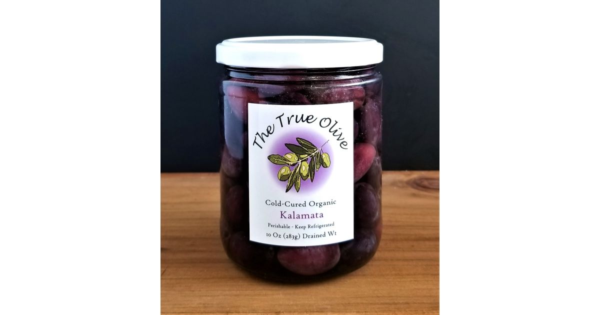 The True Olive Olives, Cold-Cured, Kalamata, Plain, Organic - Azure ...