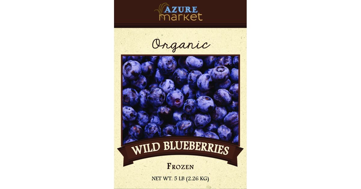 Azure Market Organics Wild Blueberries, Frozen, Organic - Azure Standard