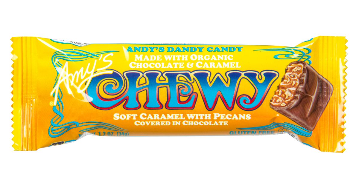 Amy's Chewy Candy Bar Caramel with Pecan Milk Chocolate, Organic ...