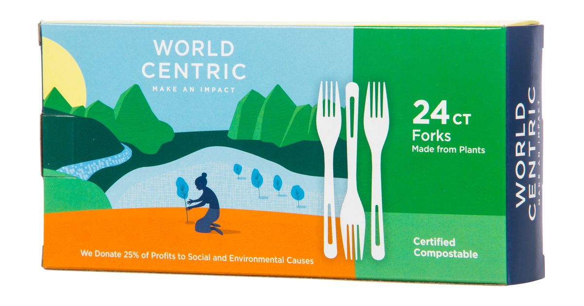 World Centric Forks, Compostable, Non-GMO - Azure Standard