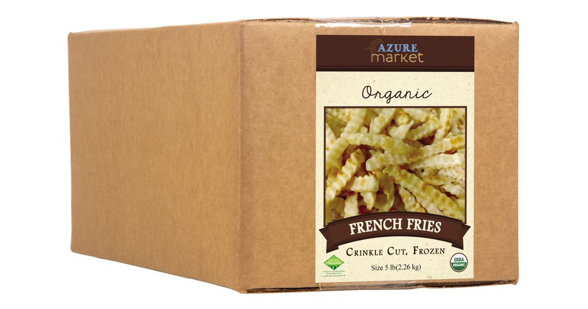 Azure Market Organics Crinkle Cut French Fries, Frozen, Organic - Azure ...