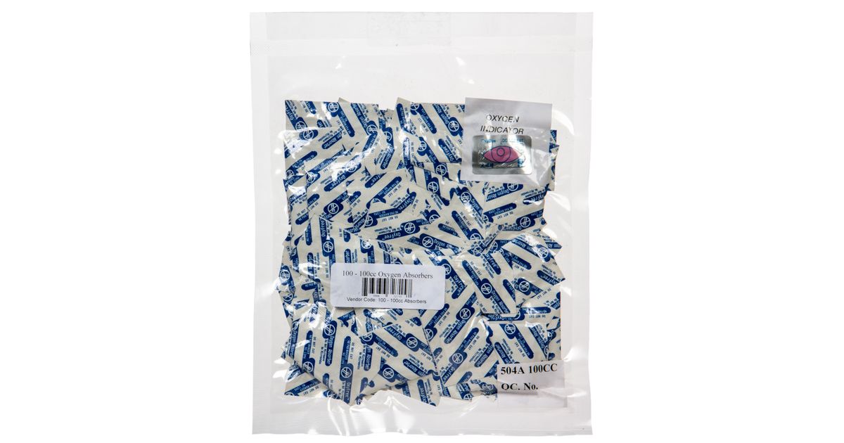 Packaging & Supplies OxyFree Oxygen Absorbers 100 cc for Quart size ...