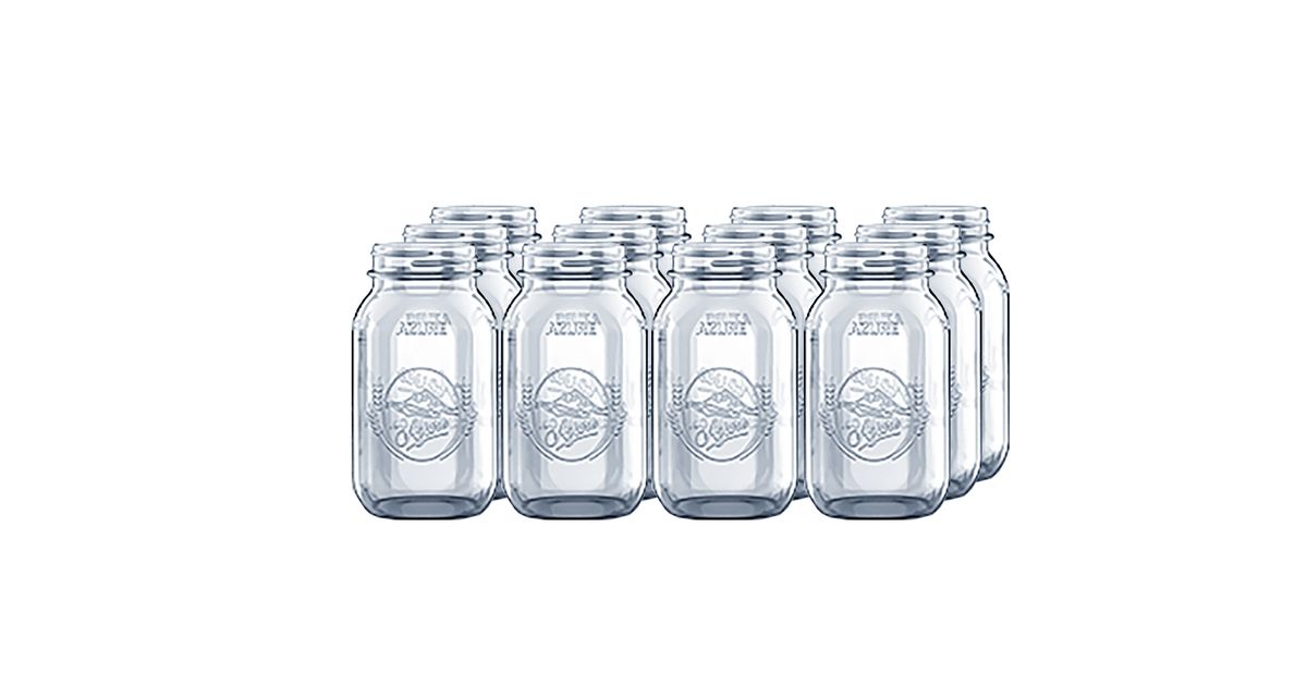 Azure Canning Co. Canning Jars, Quart, Regular (JARS ONLY, no bands ...