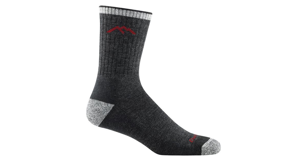 Darn Tough Hiker Micro Crew Sock, Merino Wool, Midweight with Cushion ...