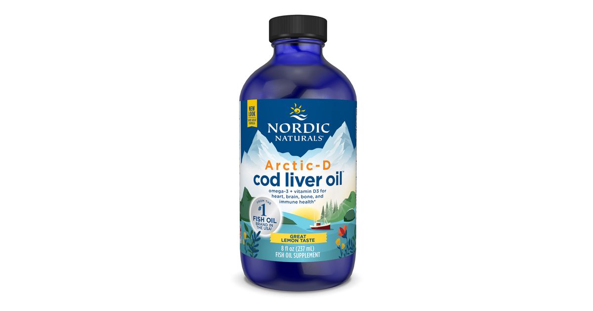 Nordic Naturals Arctic-D Cod Liver Oil, Lemon - Azure Standard