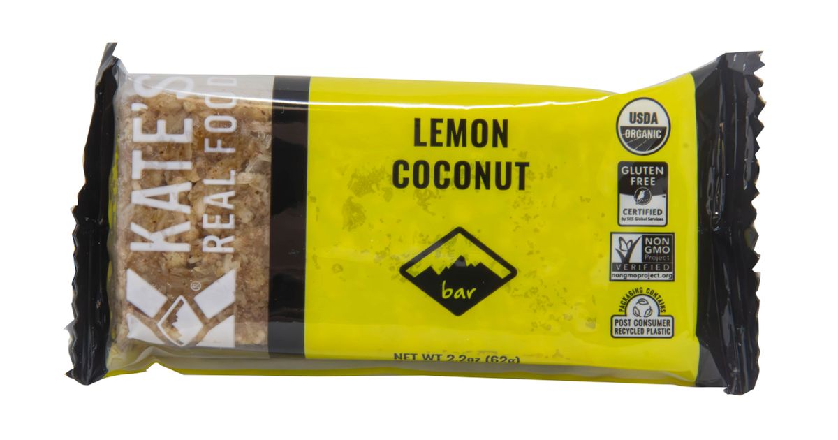Kate's Real Food Energy Bar, Lemon Coconut, Organic - Azure Standard