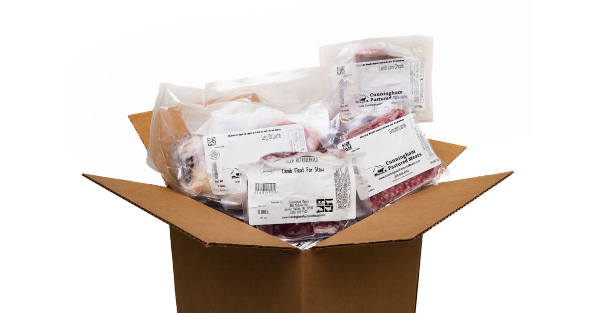 Cunningham Pastured Meats Lamb, Variety Pack, Grass-Fed, Frozen - Azure ...