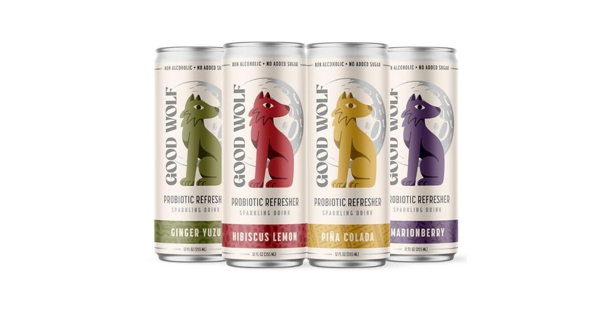 Good Wolf Water Kefir, Probiotic Refresher, Variety Pack - Azure Standard