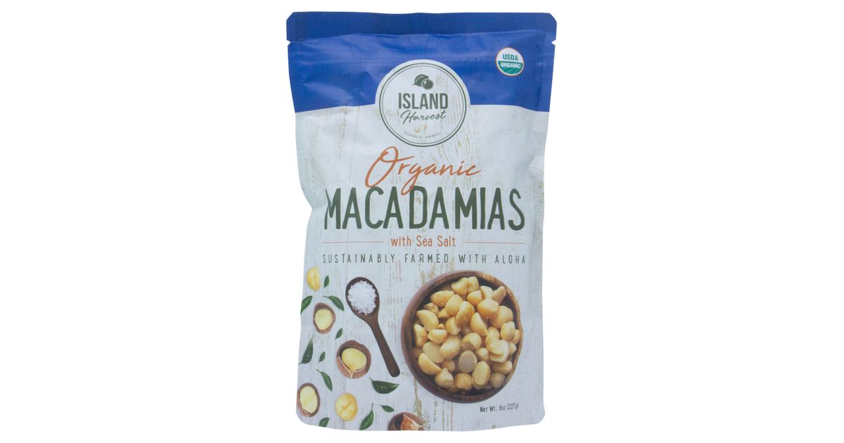 Island Harvest Macadamias with Sea Salt, Organic - Azure Standard