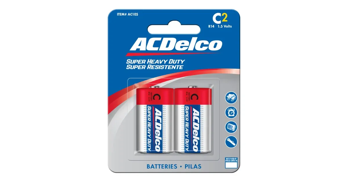 ACDelco Batteries, Heavy Duty, C - Azure Standard