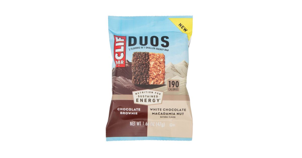 @Clif Bar Chocolate Brownie & White Chocolate Macadamia Nut, Duos ...