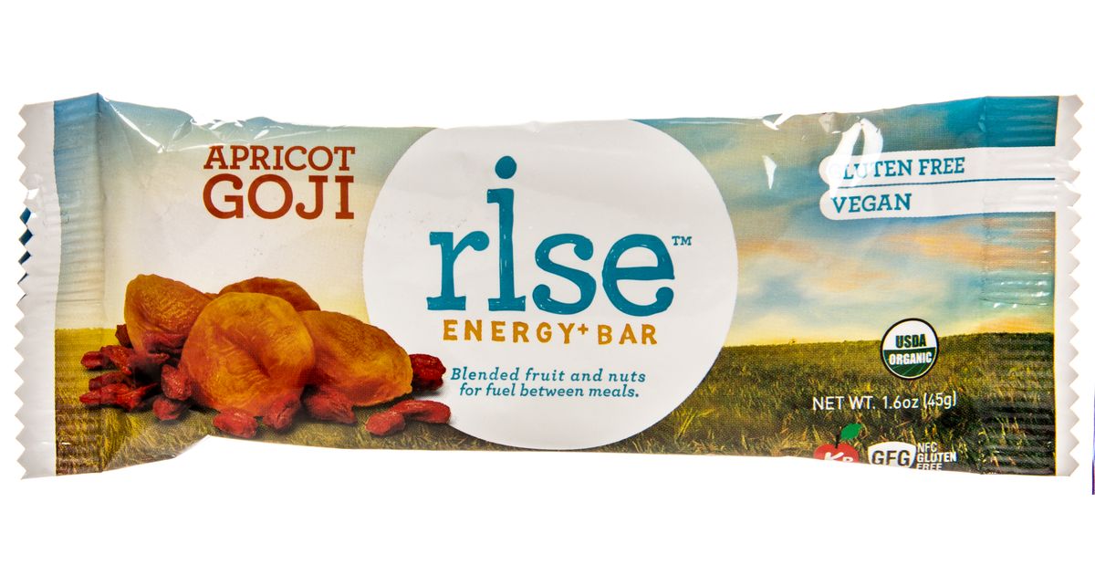 @@Rise Bar Energy Bars, Apricot Goji, Organic - Azure Standard