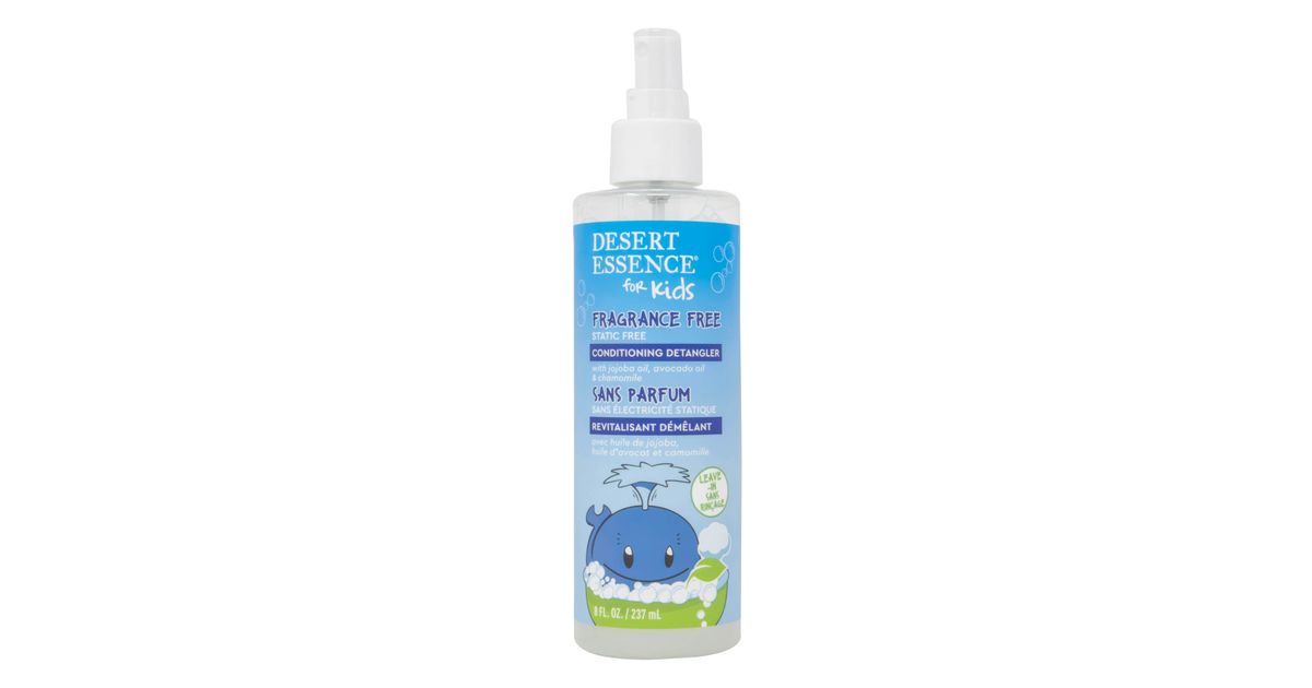 Desert Essence Kids Detangler, Fragrance Free - Azure Standard