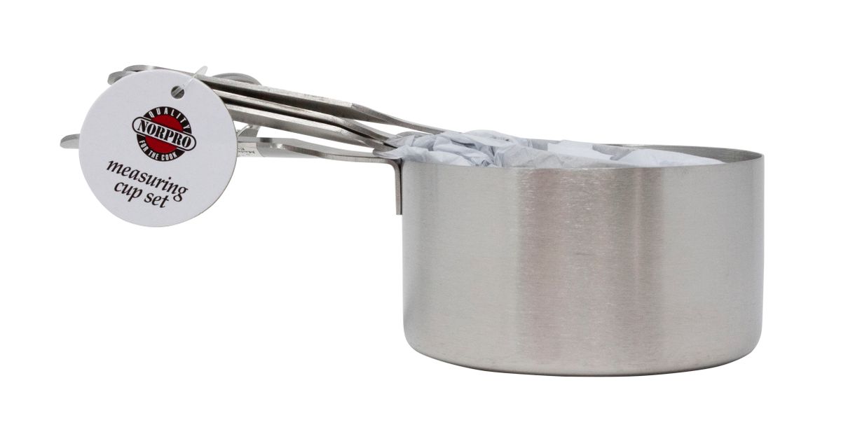 Norpro Measuring Cups, Stainless Steel, Set of 4 - Azure Standard