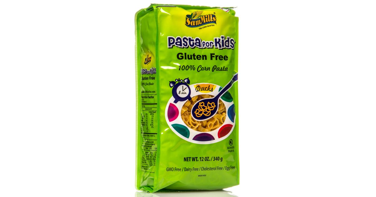 Sam Mills Pasta for Kids, Duck Shape, Gluten Free - Azure Standard