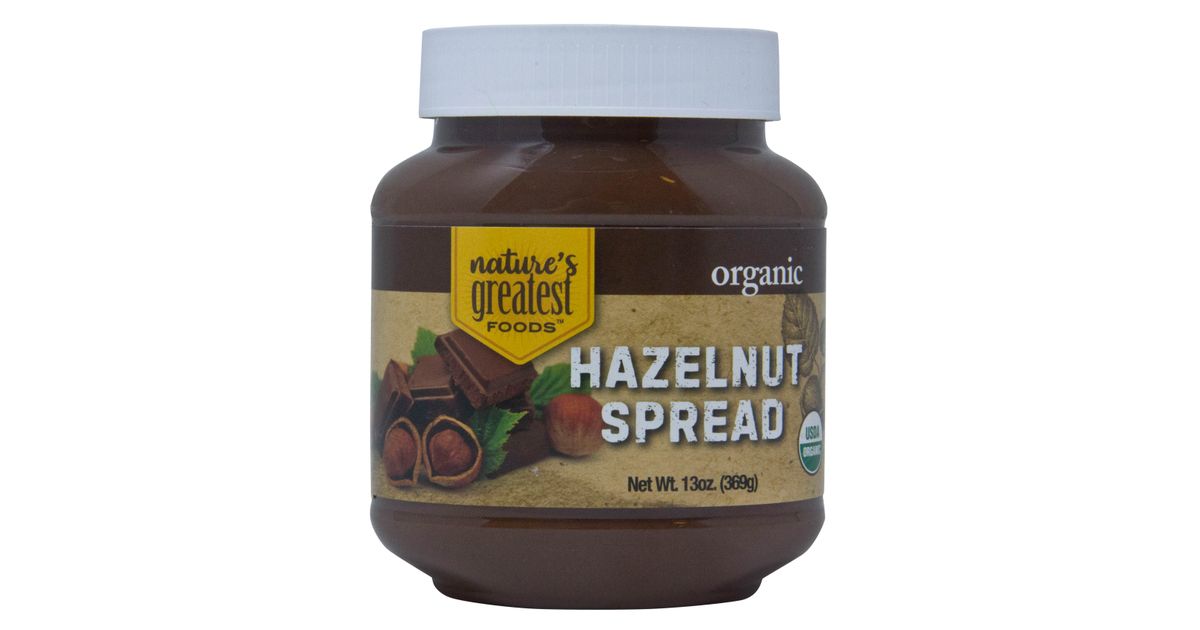 Nature's Greatest Foods Hazelnut Spread, Organic - Azure Standard