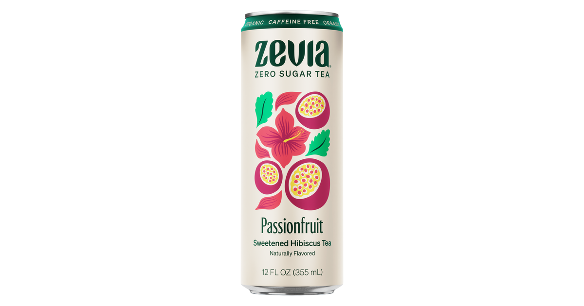 Zevia Tea Sweetened, Hibiscus Passionfruit, Organic - Azure Standard