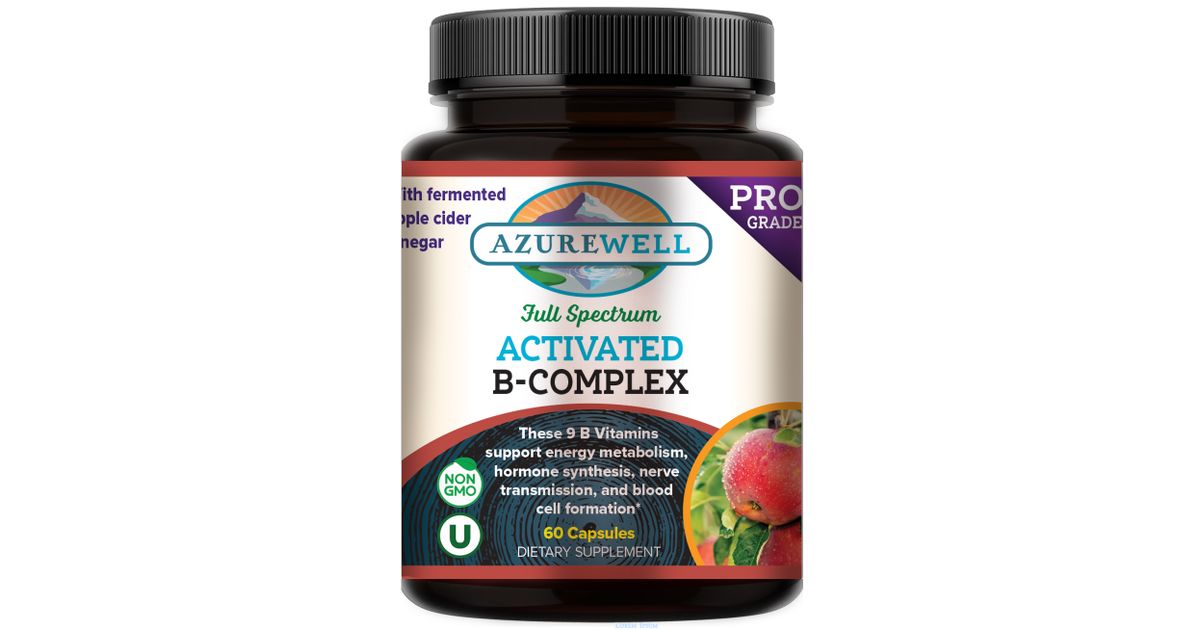 AzureWell Activated B-Complex, Full-Spectrum - Azure Standard