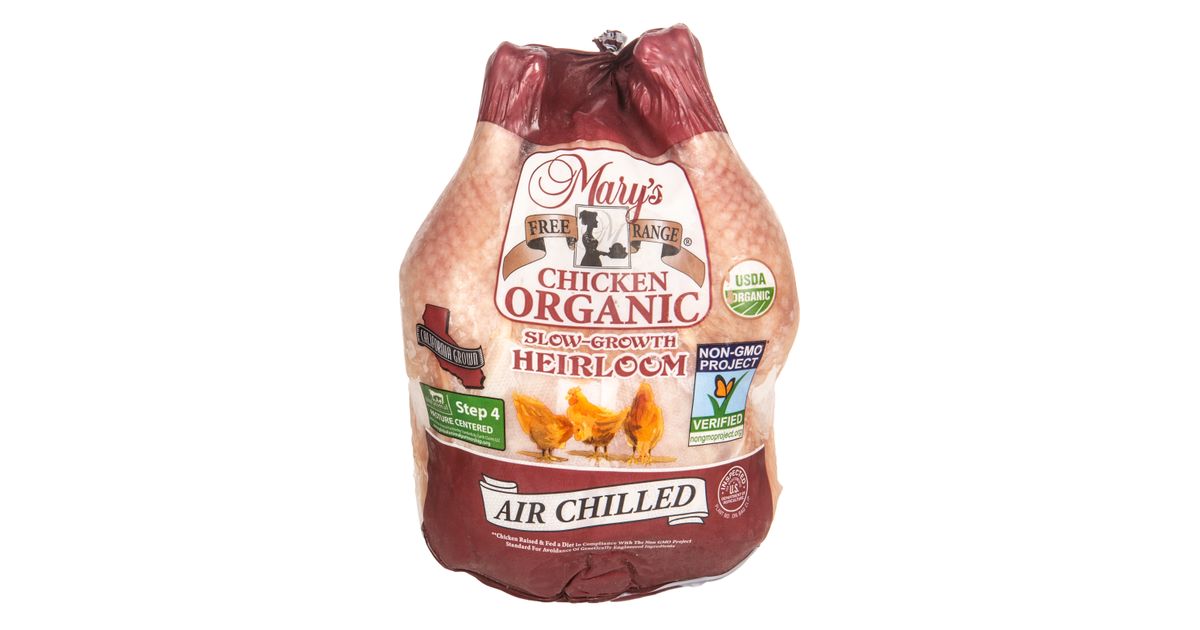 Mary's Chicken Fryer, Heirloom, Organic, Frozen, Random Weight - Azure ...