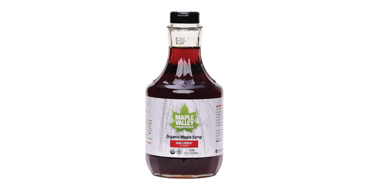 Maple Valley Coop Maple Syrup, Grade A Dark Robust, Organic - Azure ...