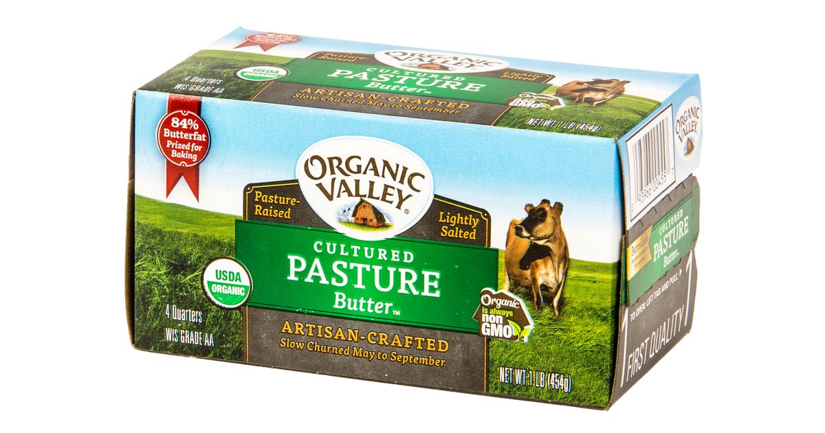 Organic Valley Pasture Butter, Salted, Cultured, Organic - Azure Standard