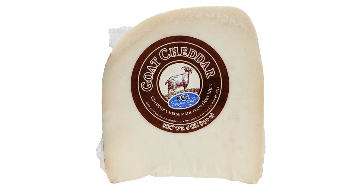 @@Central Coast Creamery Goat Cheese, Cheddar, Wedge - Azure Standard