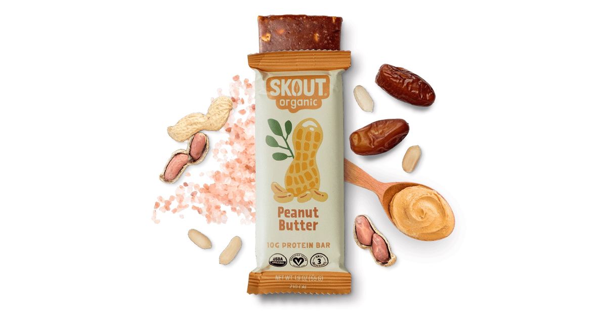 Skout Protein Bar, Peanut Butter, Organic - Azure Standard