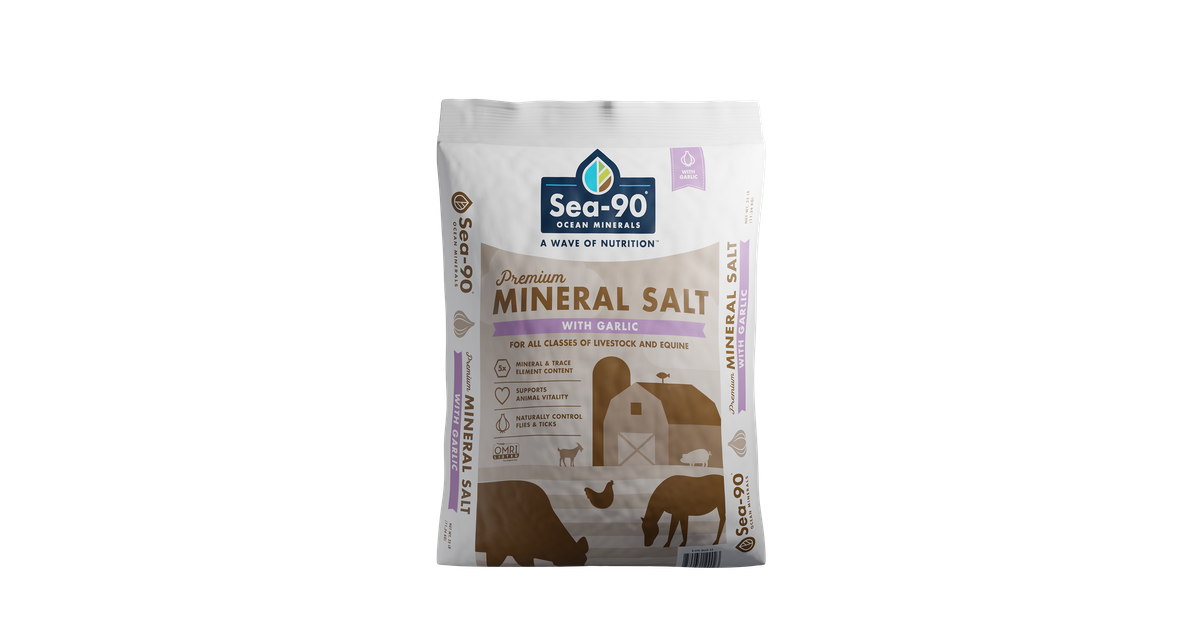 Sea-90 Ocean Minerals Premium Mineral Salt with Garlic - Azure Standard